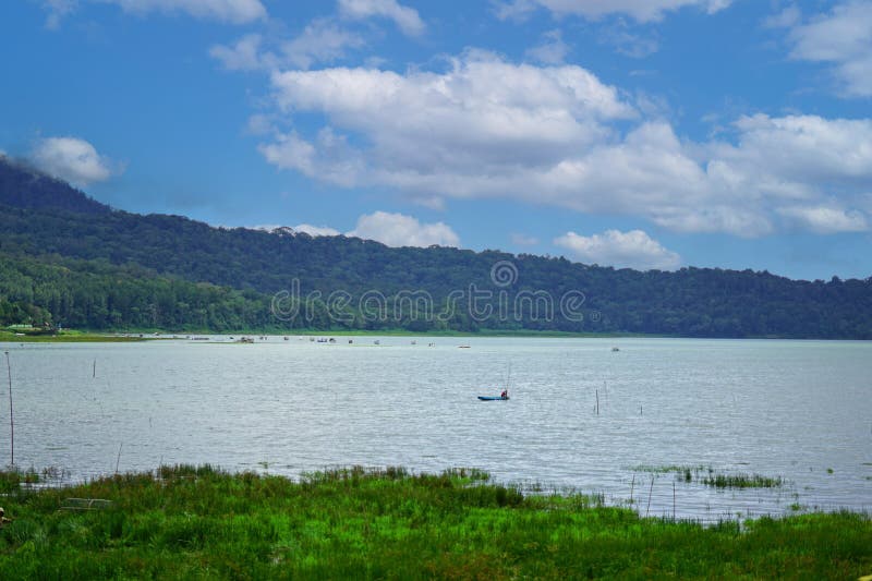 Bali Lake stock photo. Image of mountain, lake, shore - 350184112