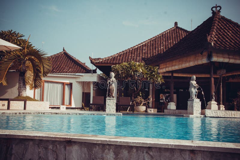 Bali resort hotel stock image. Image of deck, domestic - 72967665