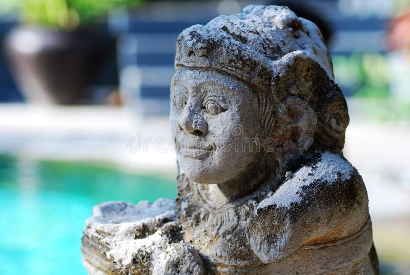 Bali Statue stock photo. Image of pool, still, bali, asian - 1570930