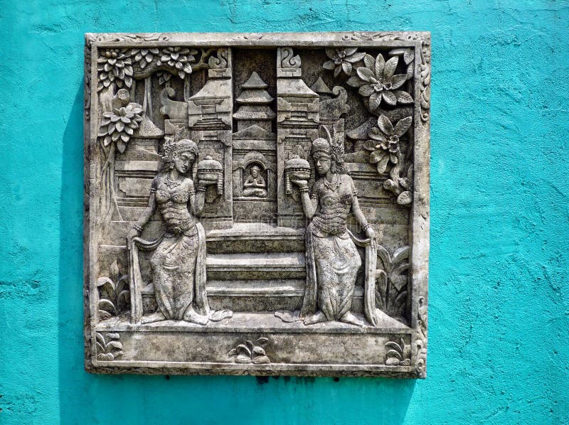 Bali stone carving stock photo. Image of detail, balinese - 16120366