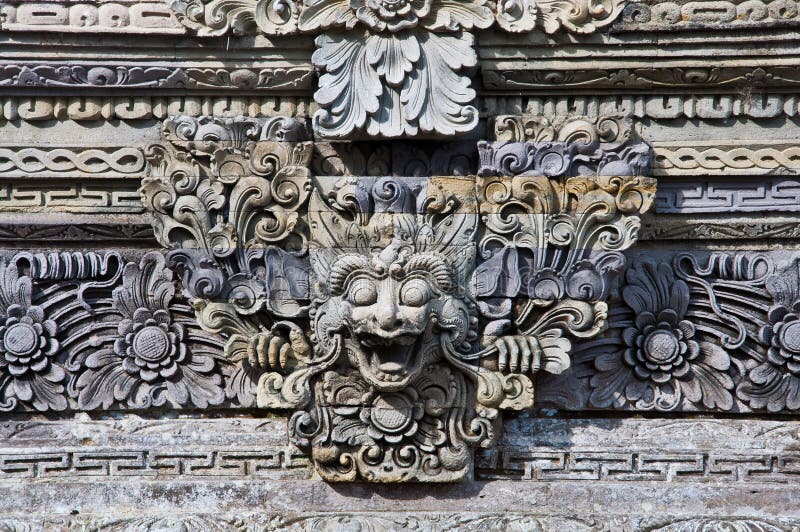 Bali stone carving stock photo. Image of detail, balinese - 16120366