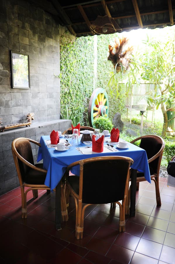 Bali style restaurant stock photo. Image of travel, chair - 24915438