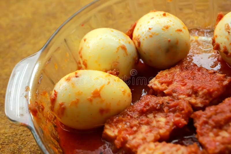 Bali Telor is One of the Dishes from Indonesia Stock Image - Image of ...