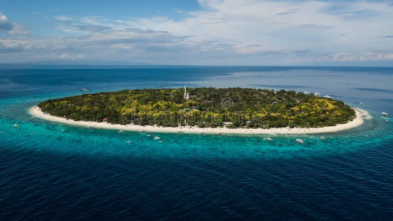 Balicasag Island, Isolated Island in the Philippines Stock Image ...