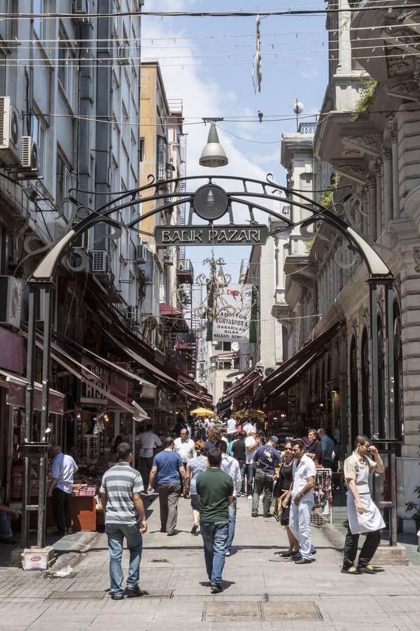 Balik Bazaar Beyoglu Istanbul Turkey Editorial Photo - Image of turkey ...