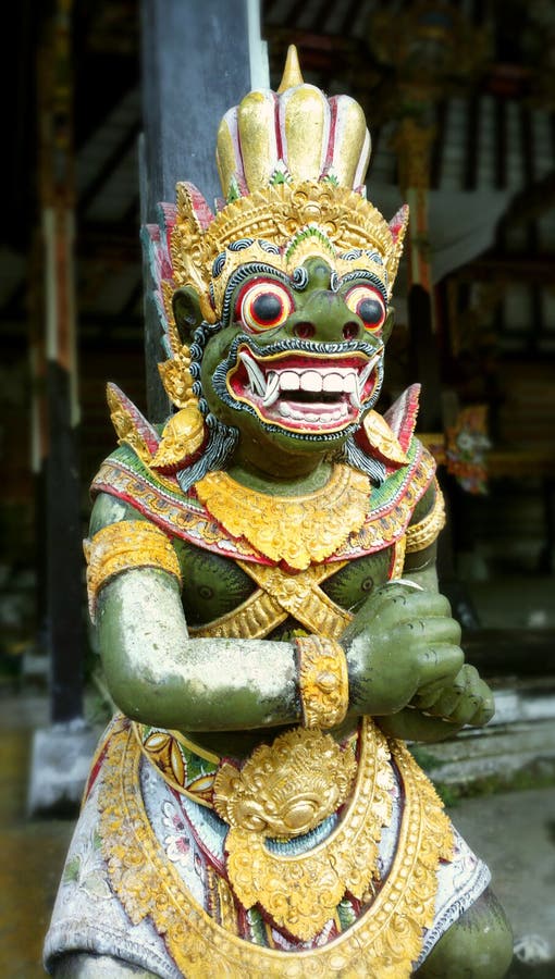 Balinese god statue stock photo. Image of curvi, decoration - 44870346