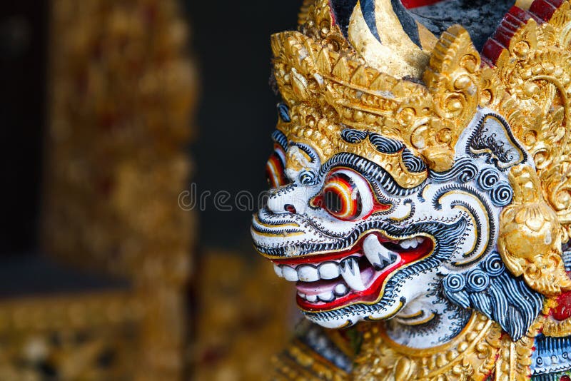 Balinese God statue stock image. Image of ubud, culture - 41668883