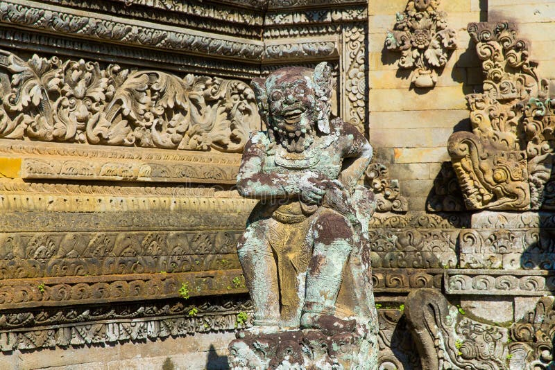Balinese God Statue in Temple Complex, Bali, Indonesia Stock Image ...