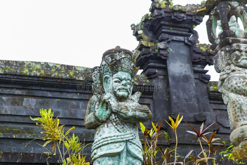 Balinese God Statue in Temple Complex, Bali, Indonesia Stock Photo ...