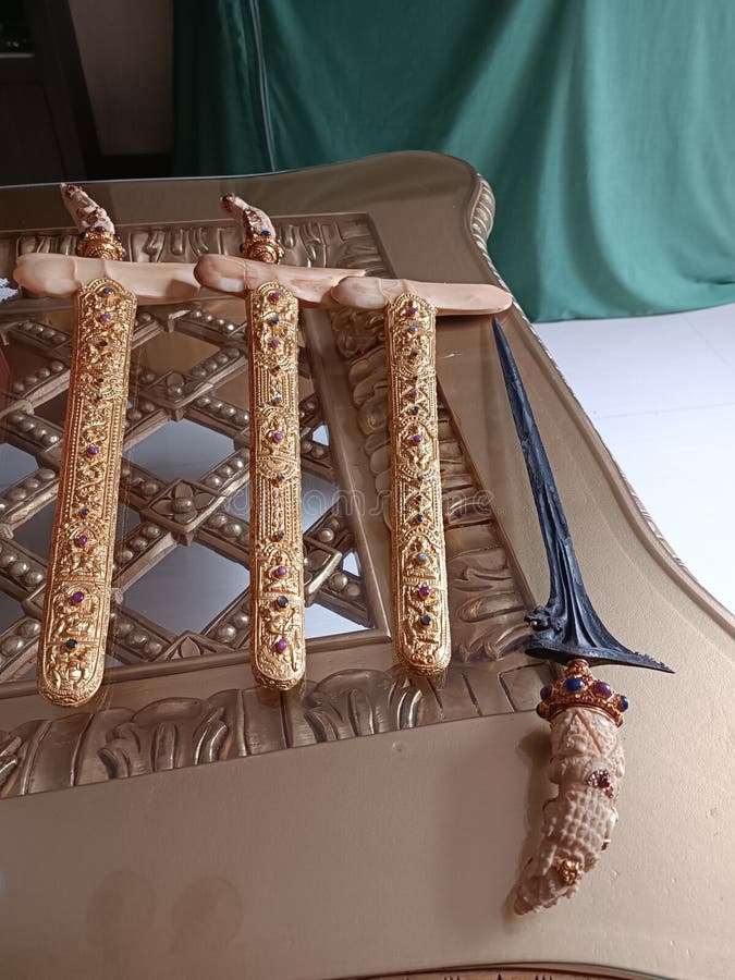 Balinese Keris stock image. Image of bali, traditional - 261841795