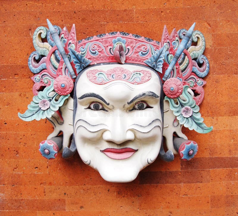 Balinese mask, traditional stock image. Image of colourful - 12741289