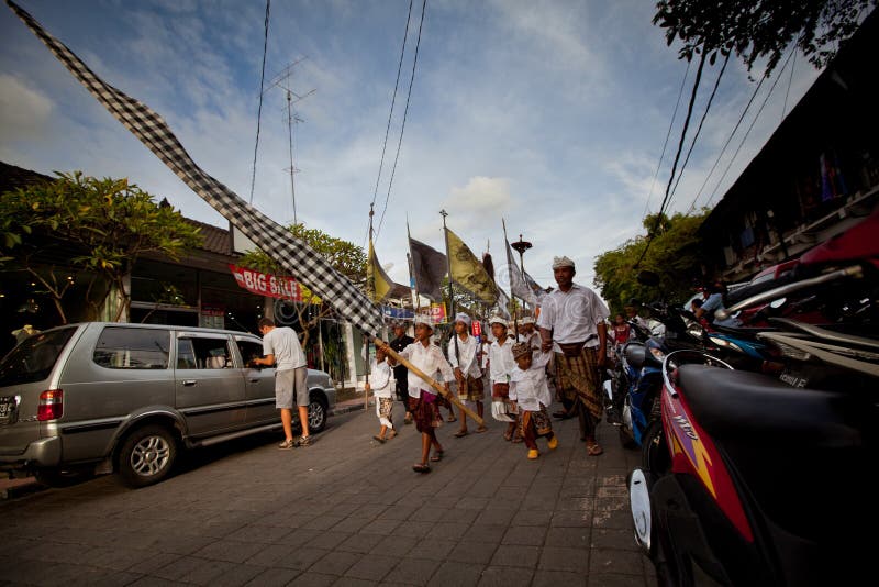 Balinese New Year -Day of Silence Editorial Photo - Image of balanced ...