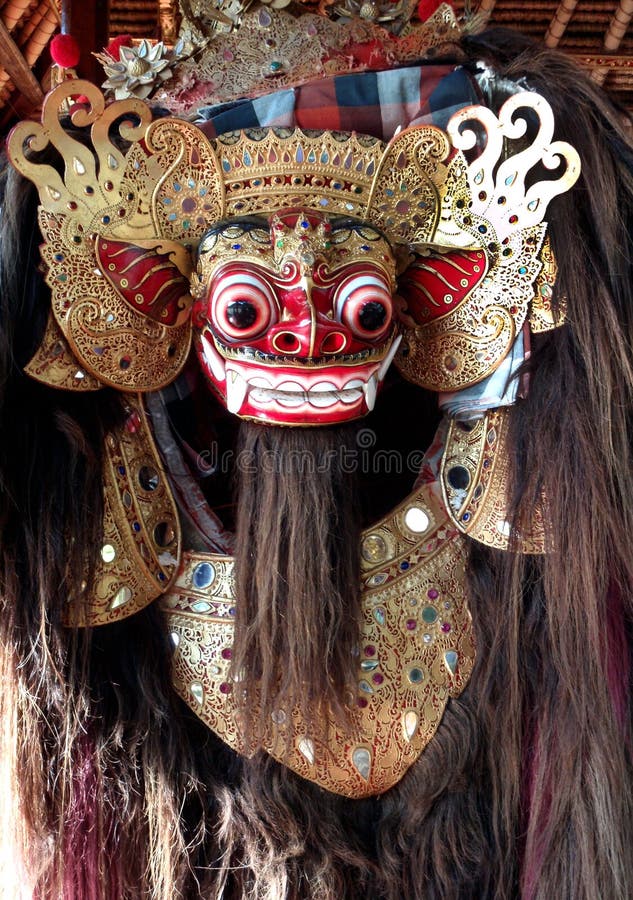 Balinese religious mask stock photo. Image of dance, performance - 30640646
