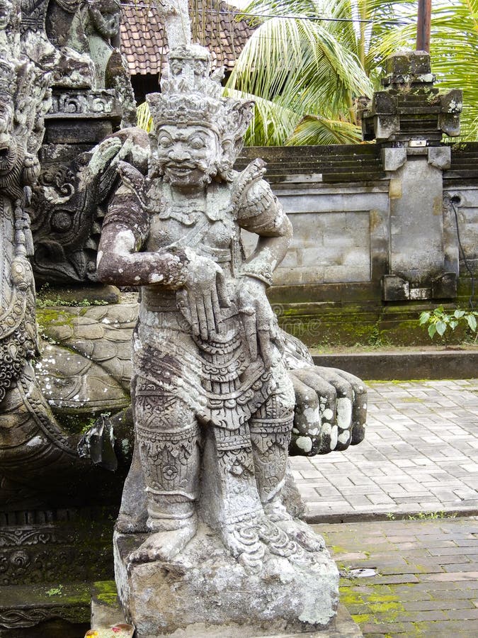 Balinese Sculpture in Temples Stock Image - Image of sculpture, forest ...
