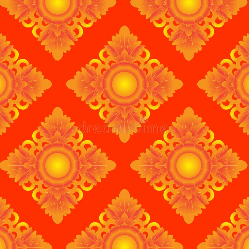 Balinese Floral Pattern Vector Stock Vector - Illustration of style ...