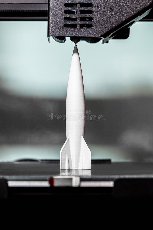 Balistic Missile or Space Shuttle from a 3d Printer Stock Photo - Image ...