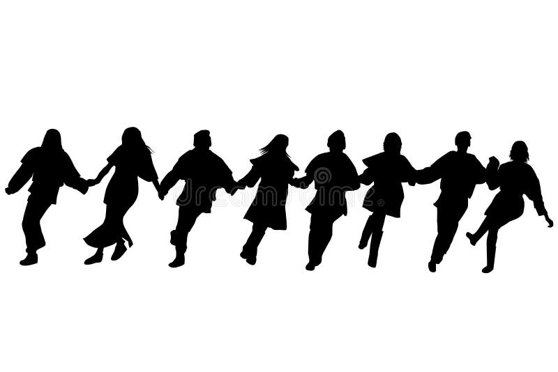 Folk Dance Silhouette