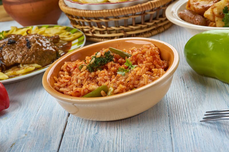 Balkan Djuvec stock photo. Image of cuisine, herzegovina - 127779080