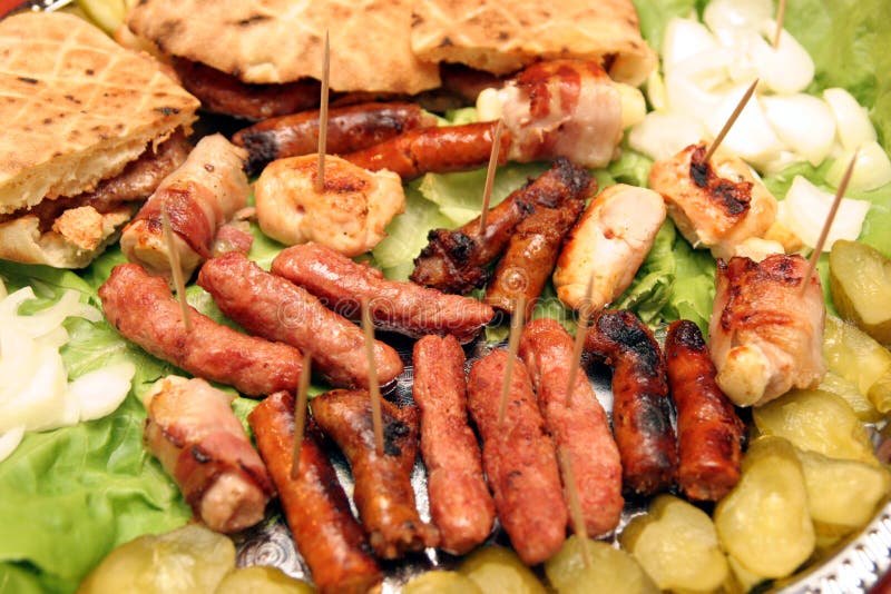 Balkan food stock image. Image of balkans, barbecue, pork - 1432587