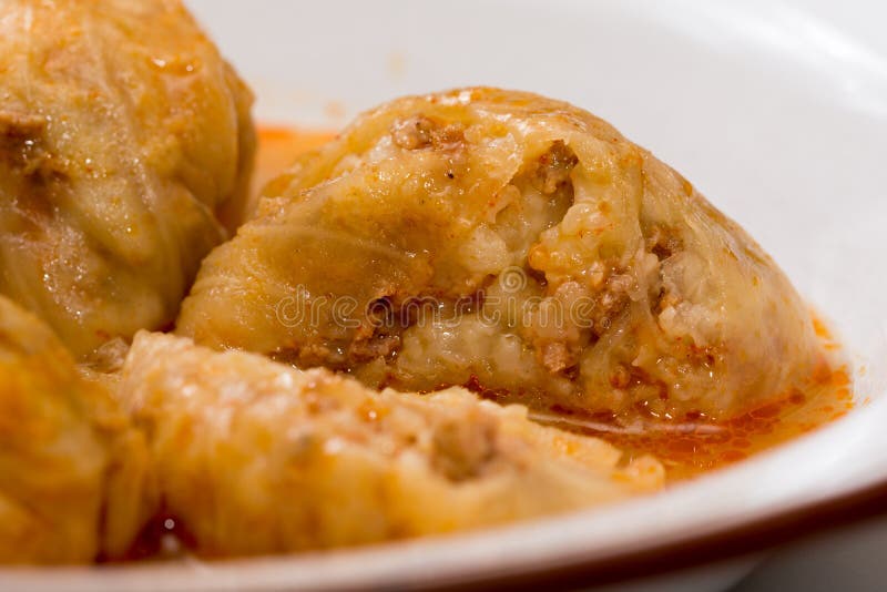 Balkan Sarma Meal Served on the Plate Stock Photo - Image of eating ...