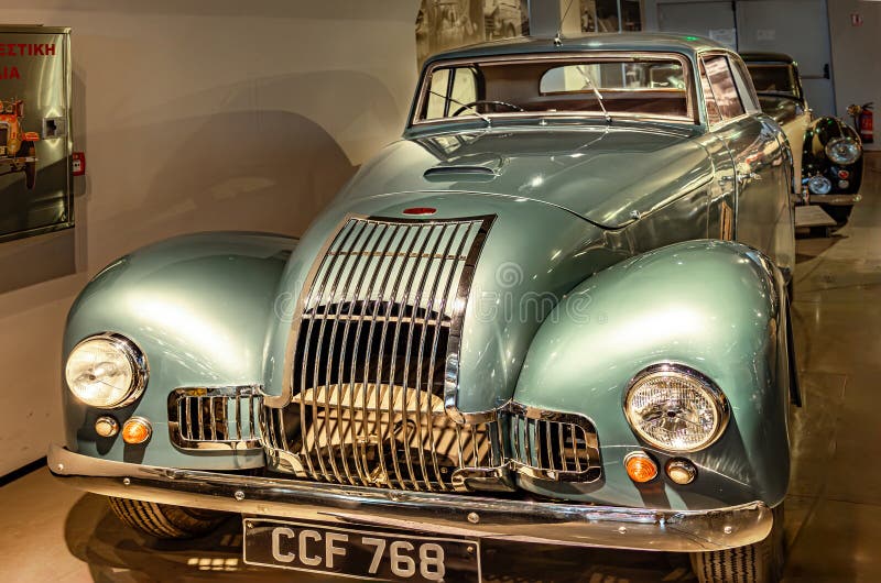 The Hellenic Auto Museum Vintage Car Collection Editorial Stock Photo ...
