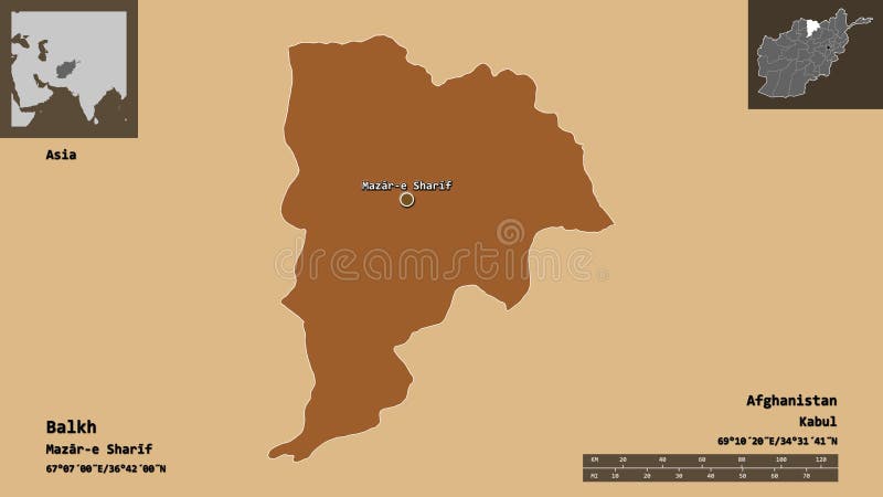 Balkh, Afghanistan. High-res Satellite Stock Vector - Illustration of ...