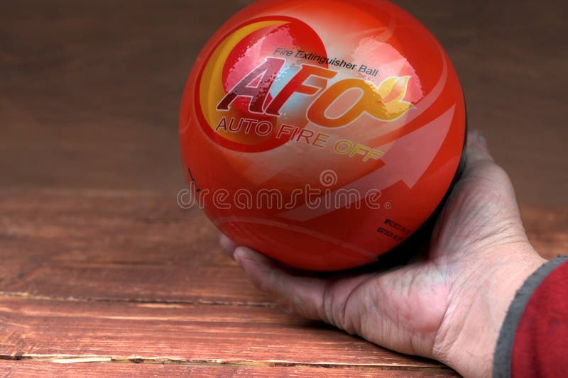 Ball for Automatic Fire Extinguishing Editorial Stock Image - Image of ...