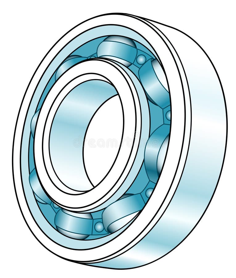 Ball bearing design stock vector. Illustration of brass - 113921330