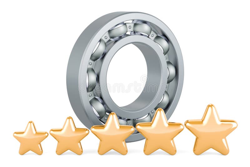 Ball Bearing, Front View. 3D Rendering Stock Illustration ...