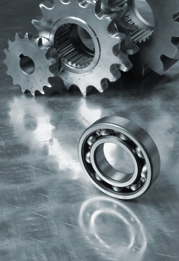 Ball-bearing with gears stock photo. Image of mechanical - 1812474