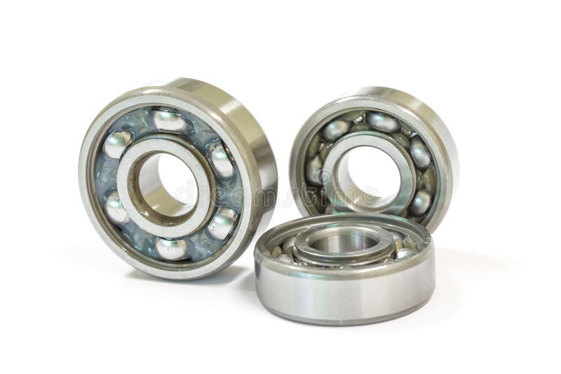 Ball Bearing on a White Background, Motorcycle Bearing Close-up Stock ...