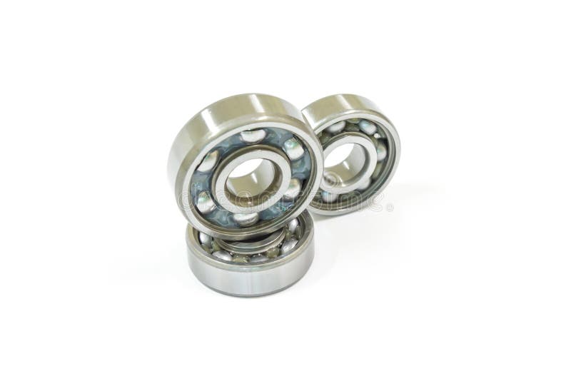 Ball Bearing on a White Background, Motorcycle Bearing Close-up Stock ...