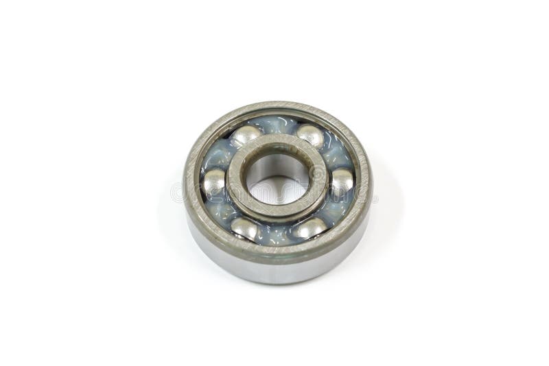 Ball Bearing on a White Background, Motorcycle Bearing Close-up Stock ...