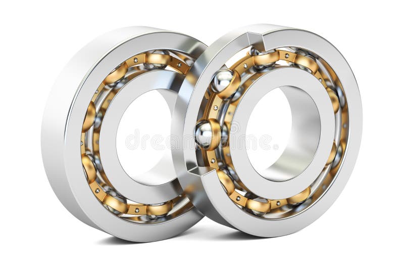 Ball Bearing Side View, 3D Rendering Stock Illustration - Illustration ...