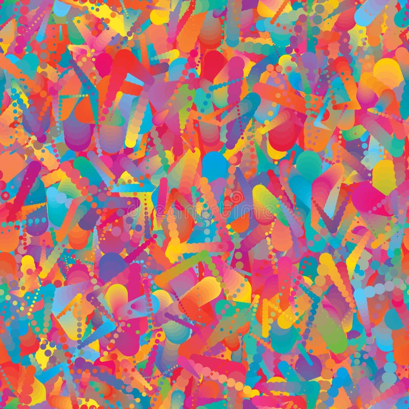 Ball Boucing Colorful Seamless Pattern Stock Vector - Illustration of ...