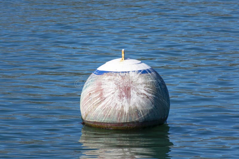Ball Buoy Floats on a Calm Water Surface Stock Image - Image of concept ...