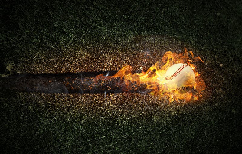 Ball burning in fire stock photo. Image of close, catch - 125148310