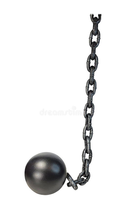 Ball and Chain Vertical stock photo. Image of imprisoned - 343521710