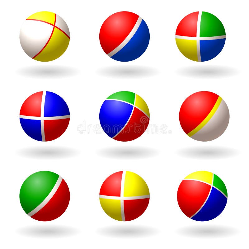 Ball For Children. Set Of Multi-colored Bright Balls. Games And ...