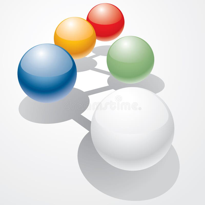 Ball connection stock vector. Illustration of science - 15307951