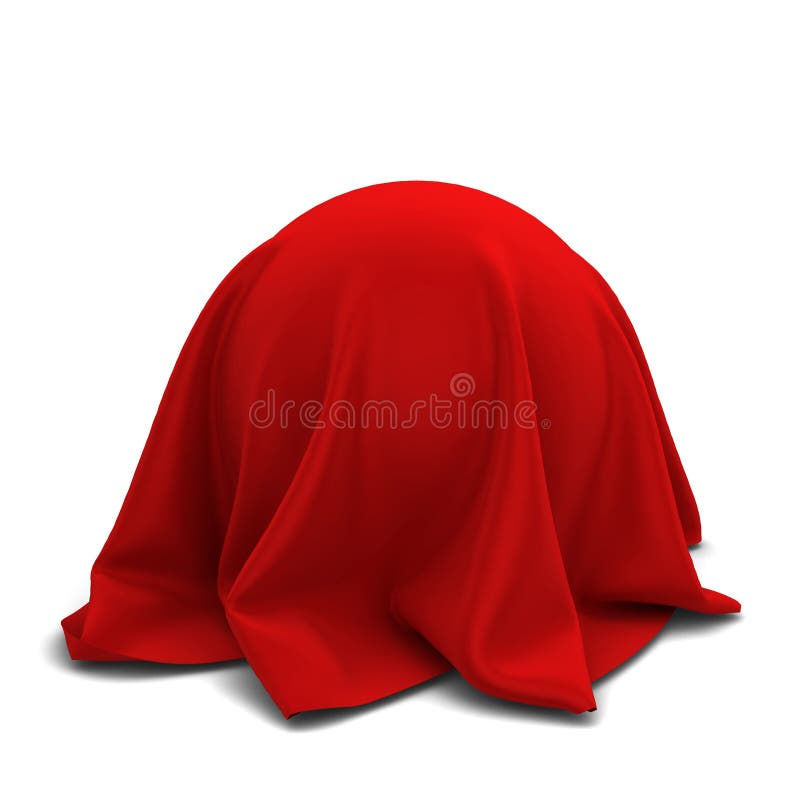 Ball covered with cloth stock illustration. Illustration of fabric ...