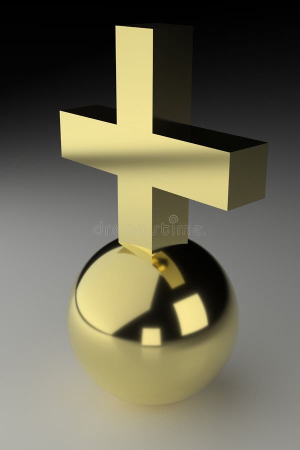 Ball and Cross stock illustration. Illustration of colors - 42917513