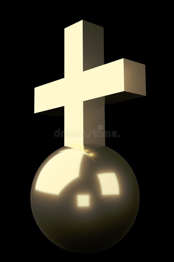 Ball and Cross stock illustration. Illustration of isolated - 42917568
