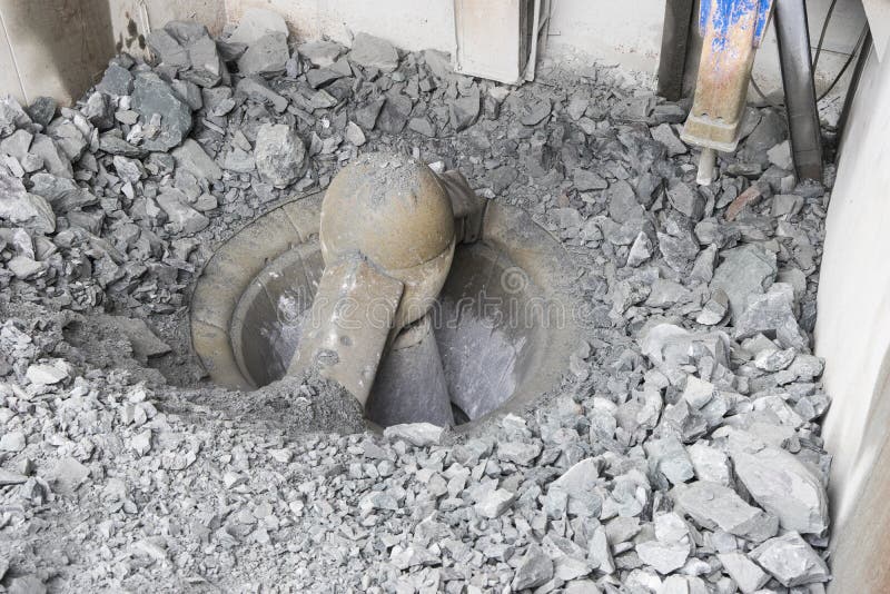 Ball Crusher at Ingleton Quarry, Yorkshire Stock Image - Image of ...