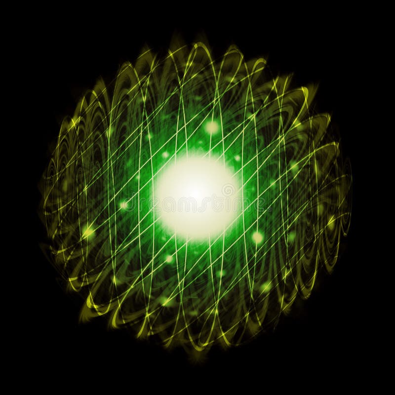 Ball of Energy Full Colored and Sparkling Stock Illustration ...