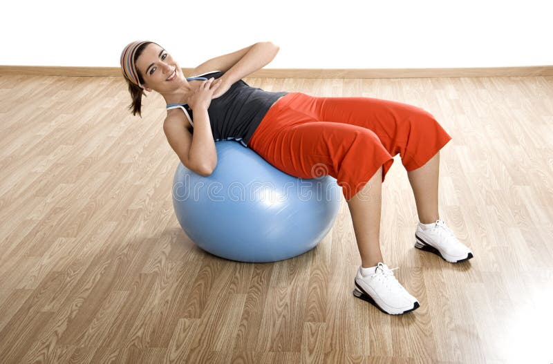Ball exercises stock photo. Image of happy, recreation - 4426136