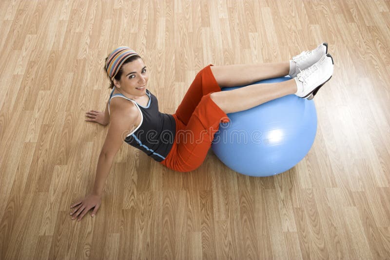Ball exercises stock photo. Image of personal, fitness - 4426146