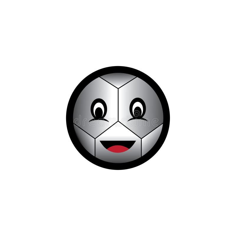 Ball Face Icon Funny Vector Illustration Design Stock Vector ...