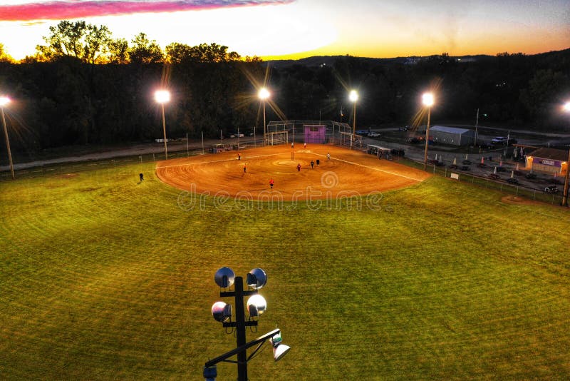 Ball Fields editorial stock photo. Image of baseball - 155588963