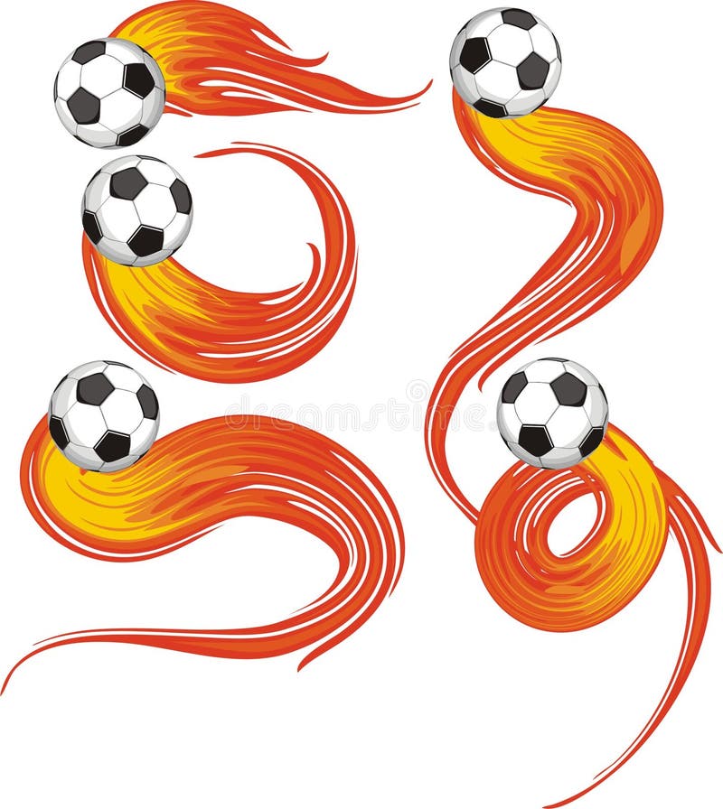 Ball with Fire stock vector. Illustration of vector, strength - 37690014